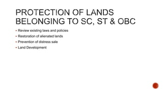 National Land Reforms Policy [Draft, July 2013] | PPTX