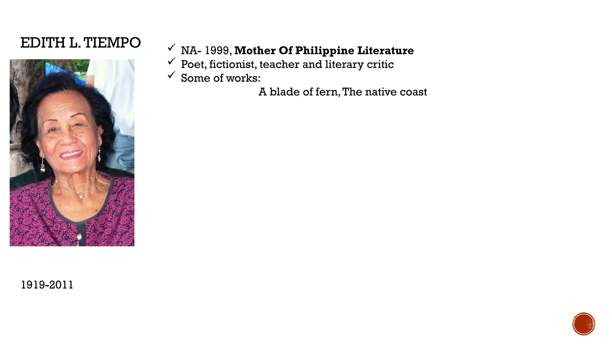 NATIONAL-ARTISTS-FOR-LITERATURE PowerPoint | PPTX