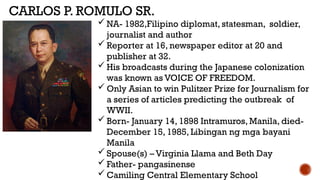 NATIONAL-ARTISTS-FOR-LITERATURE PowerPoint | PPTX | Books and Literature