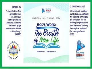 NATIONAL-BIBLE-MONTH-2024 PRESENTATION AND PROGRAM | PPT