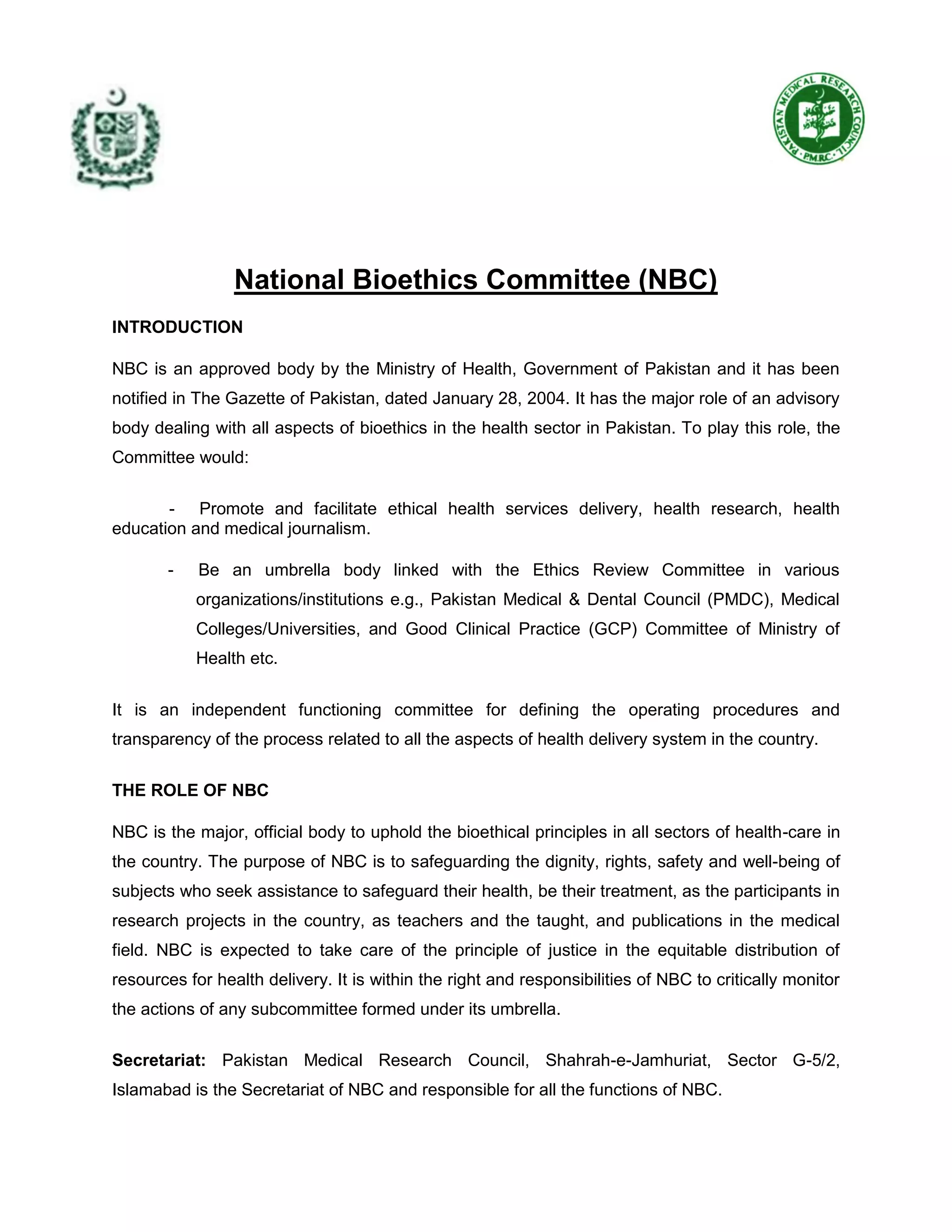 National bioethics-committee-guidelines | PDF