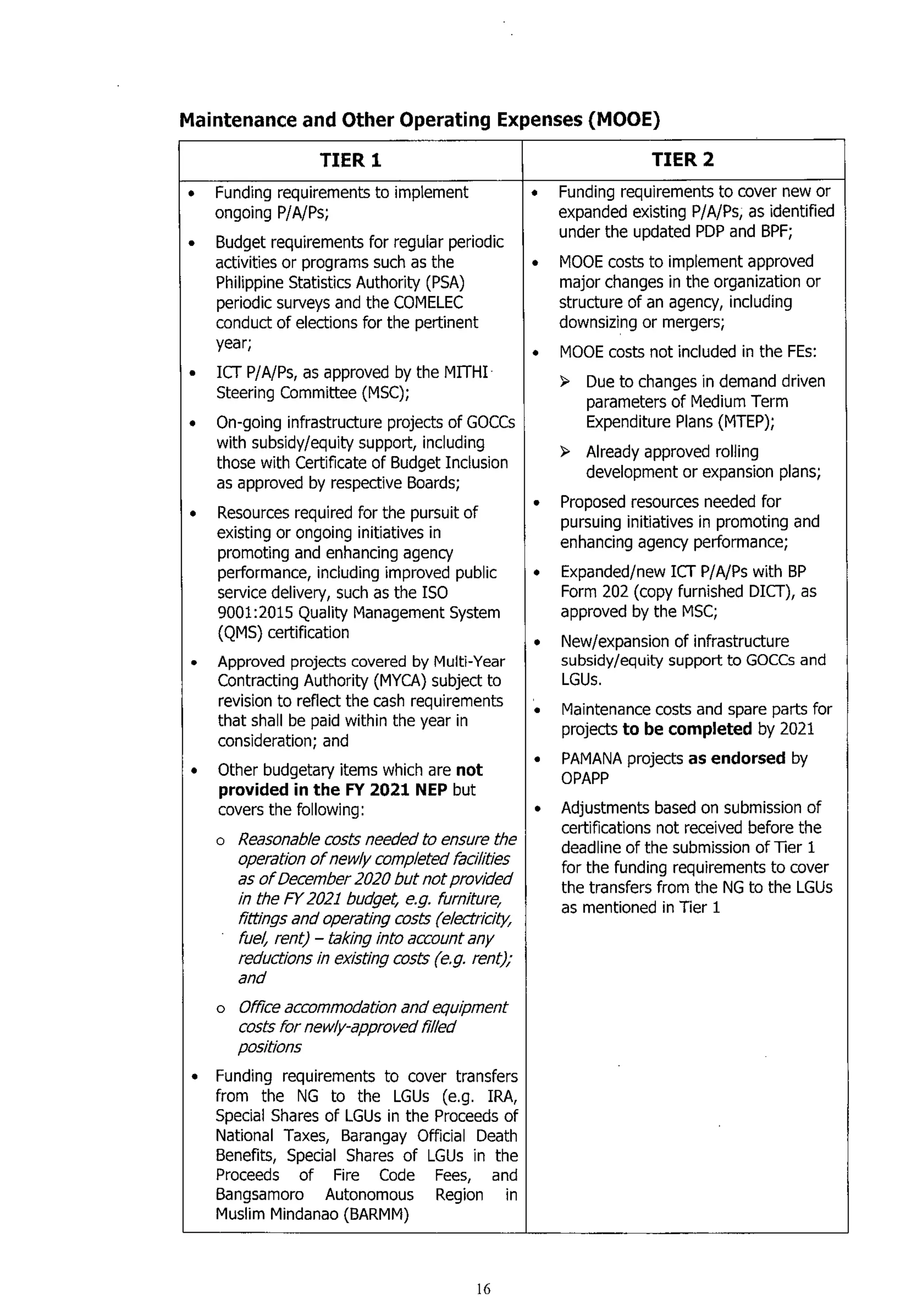 National budget-memorandum-no-138 | PDF