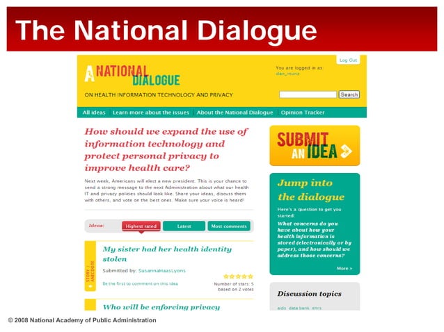 National Dialogue overview | PDF