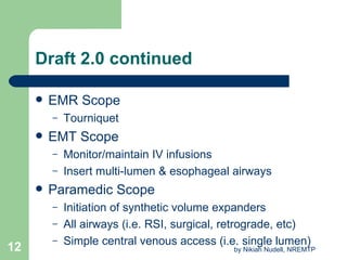 National Ems Scope Of Practice Model | PPT