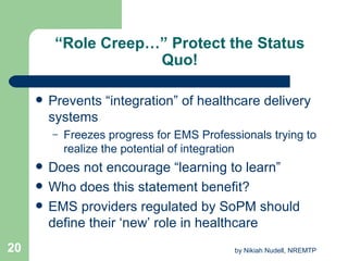 National Ems Scope Of Practice Model | PPT