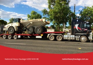 National Heavy Haulage K200 NHH 08 | PDF