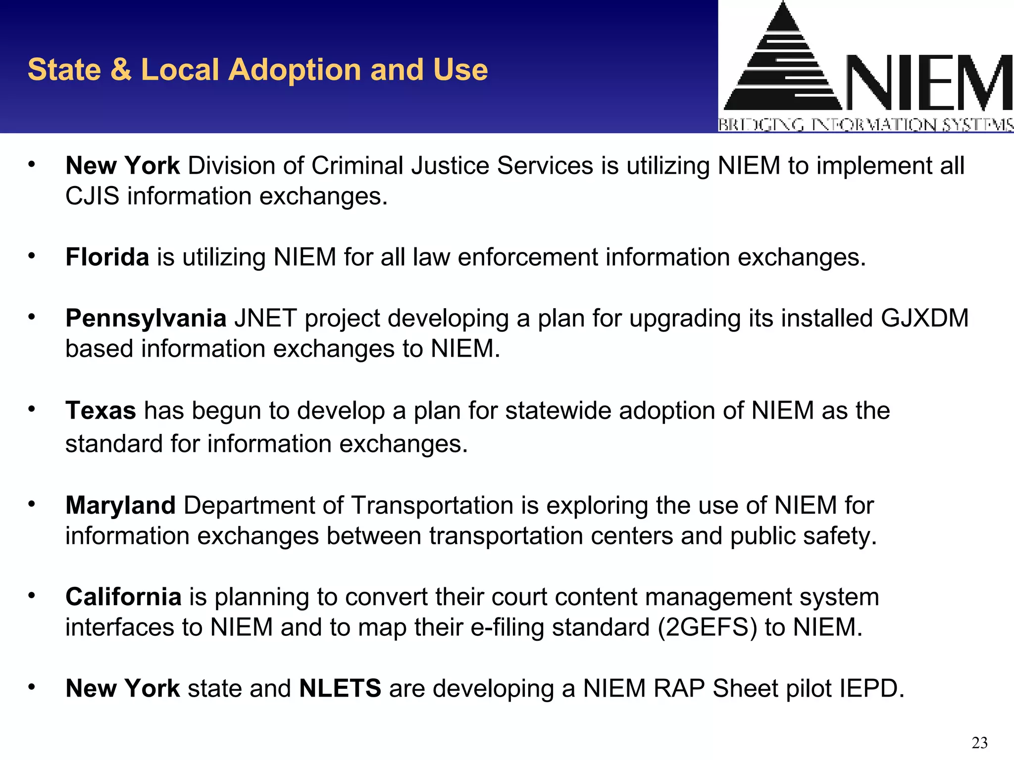 National Information Exchange Model | PPT