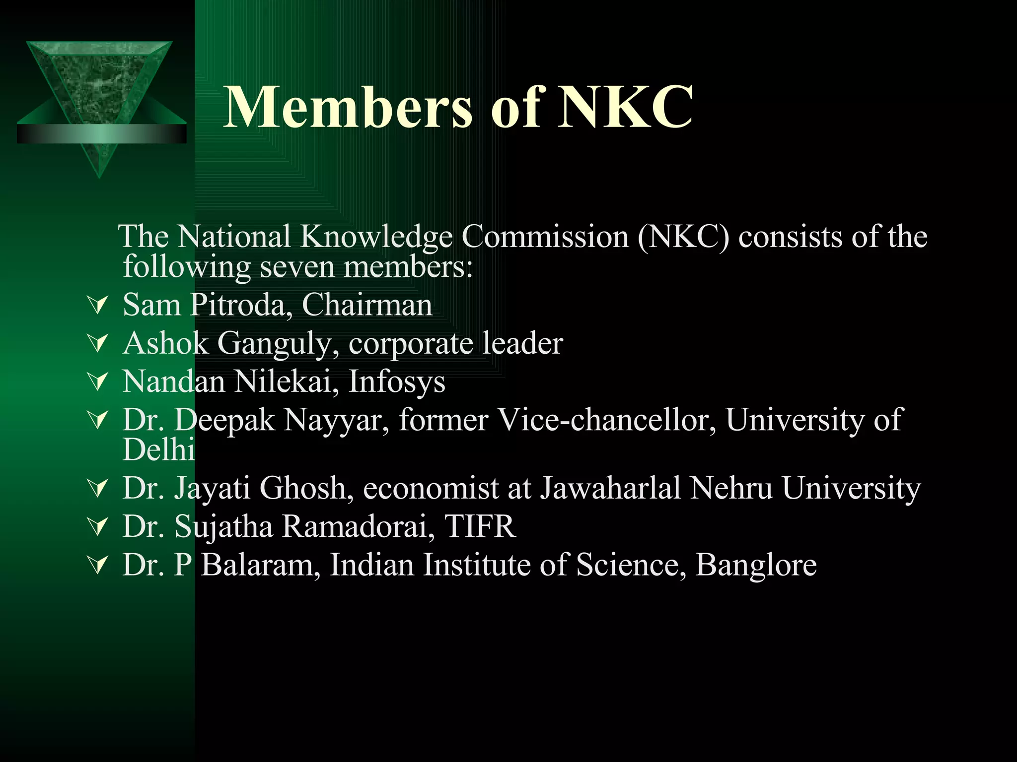 National Knowledge Commission | PPT