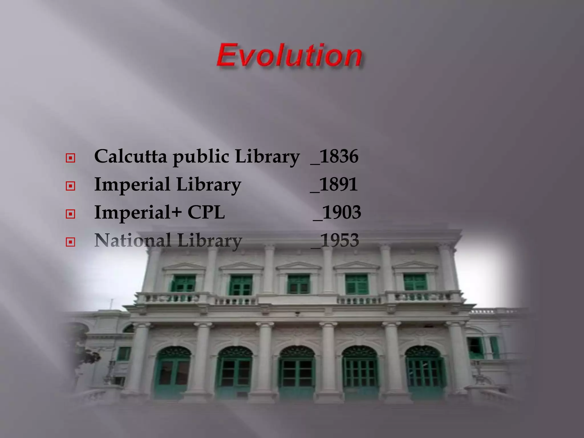 National library of India. Library and information science | PPTX