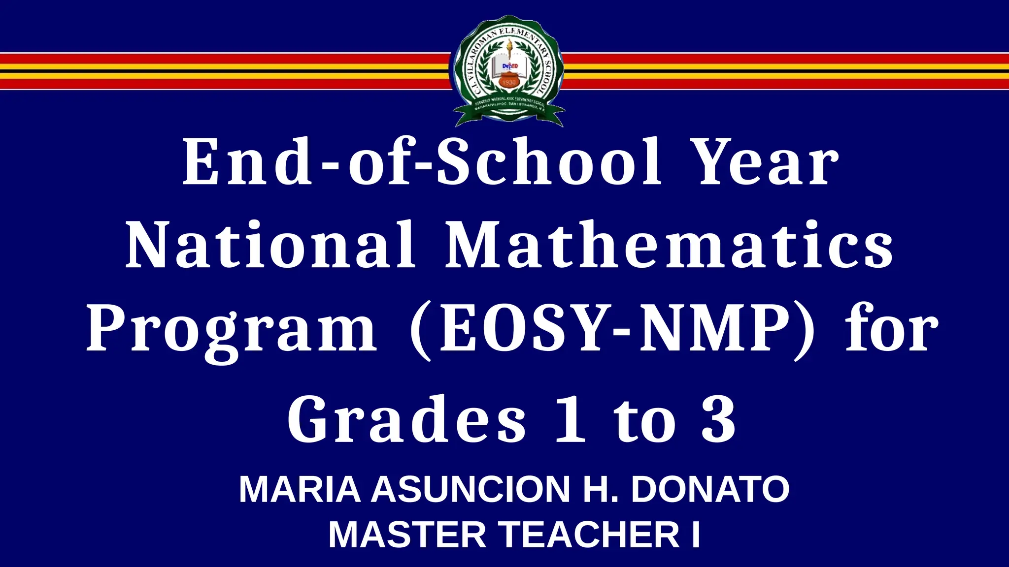 National-Mathematics-Program for Elementary and Secondarypptx | PPTX