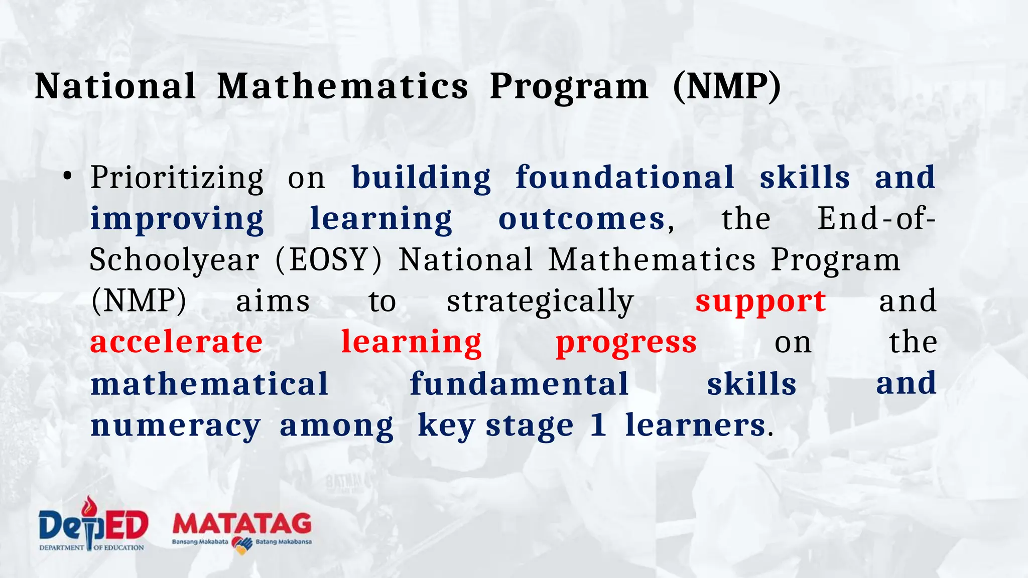 National-Mathematics-Program for Elementary and Secondarypptx | PPTX