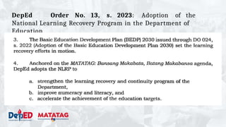 National-Mathematics-Program for Elementary and Secondarypptx | PPTX