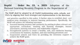 National-Mathematics-Program for Elementary and Secondarypptx | PPTX