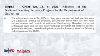 National-Mathematics-Program for Elementary and Secondarypptx | PPTX