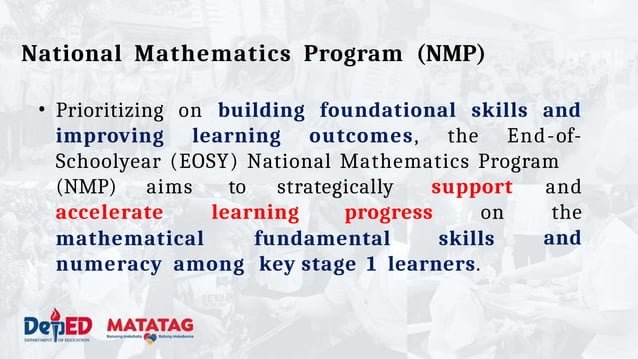 National-Mathematics-Program for Elementary and Secondarypptx | PPTX