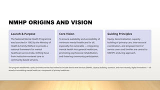 National Mental Health Programme (NMHP):Expanding Community-Based ...
