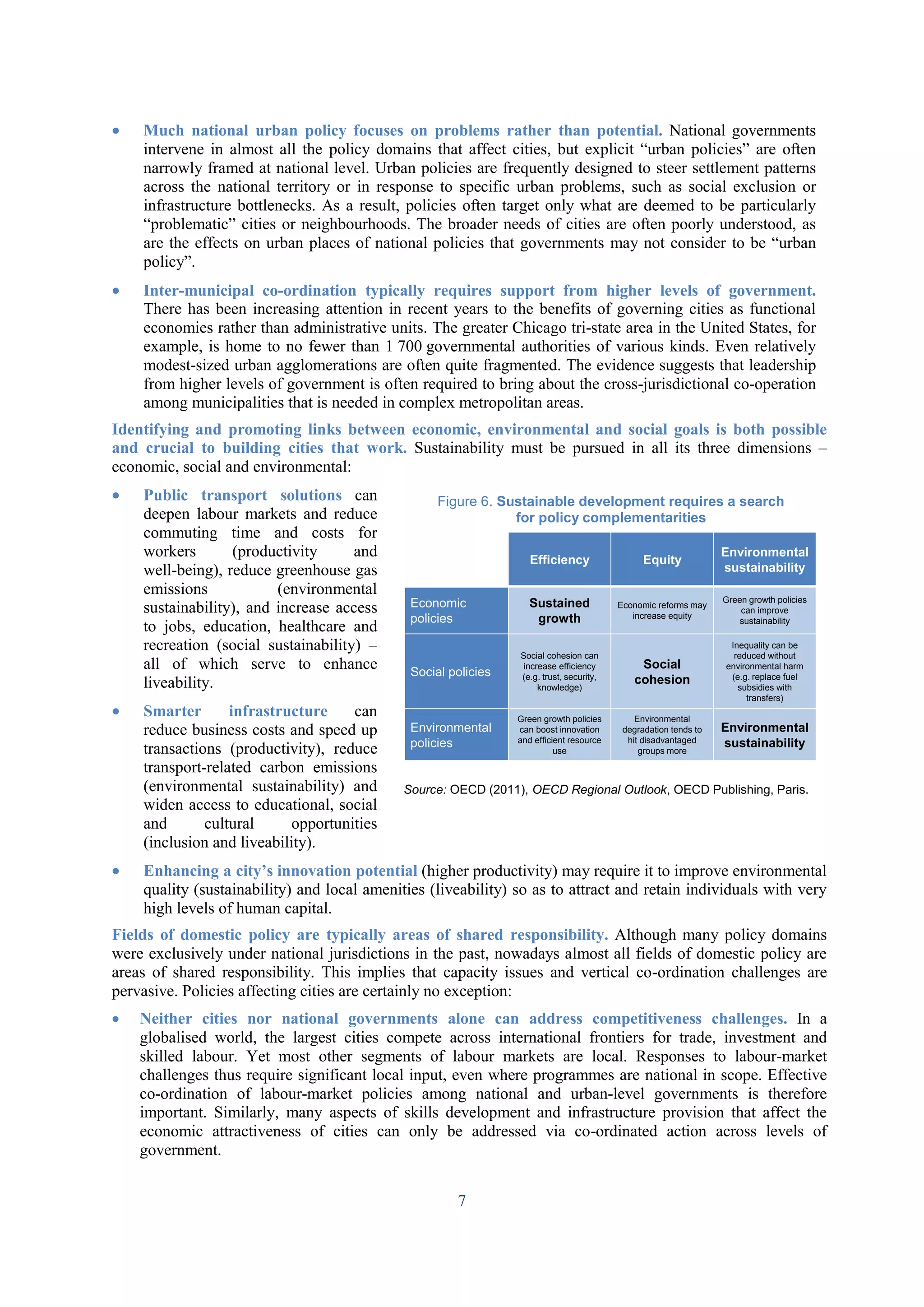 OECD National Urban Policy Framework | PDF