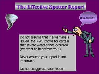 National Weather Service Storm Spotter Training | PPT