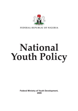 National Youth Policy of Nigeria- Revised 2009 (Federal Ministry Of ...