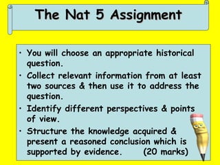 National 5 assessment pp | PPT | Genealogy and Ancestry | Hobbies & Interests