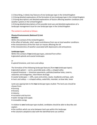 National 5 Geography Basics | DOCX