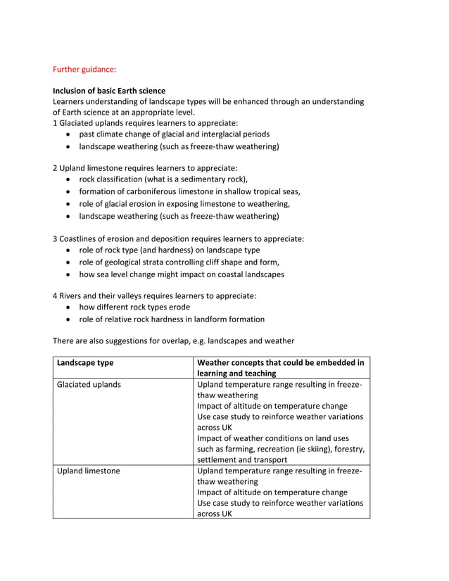 National 5 Geography Basics | DOCX | Geography | Science