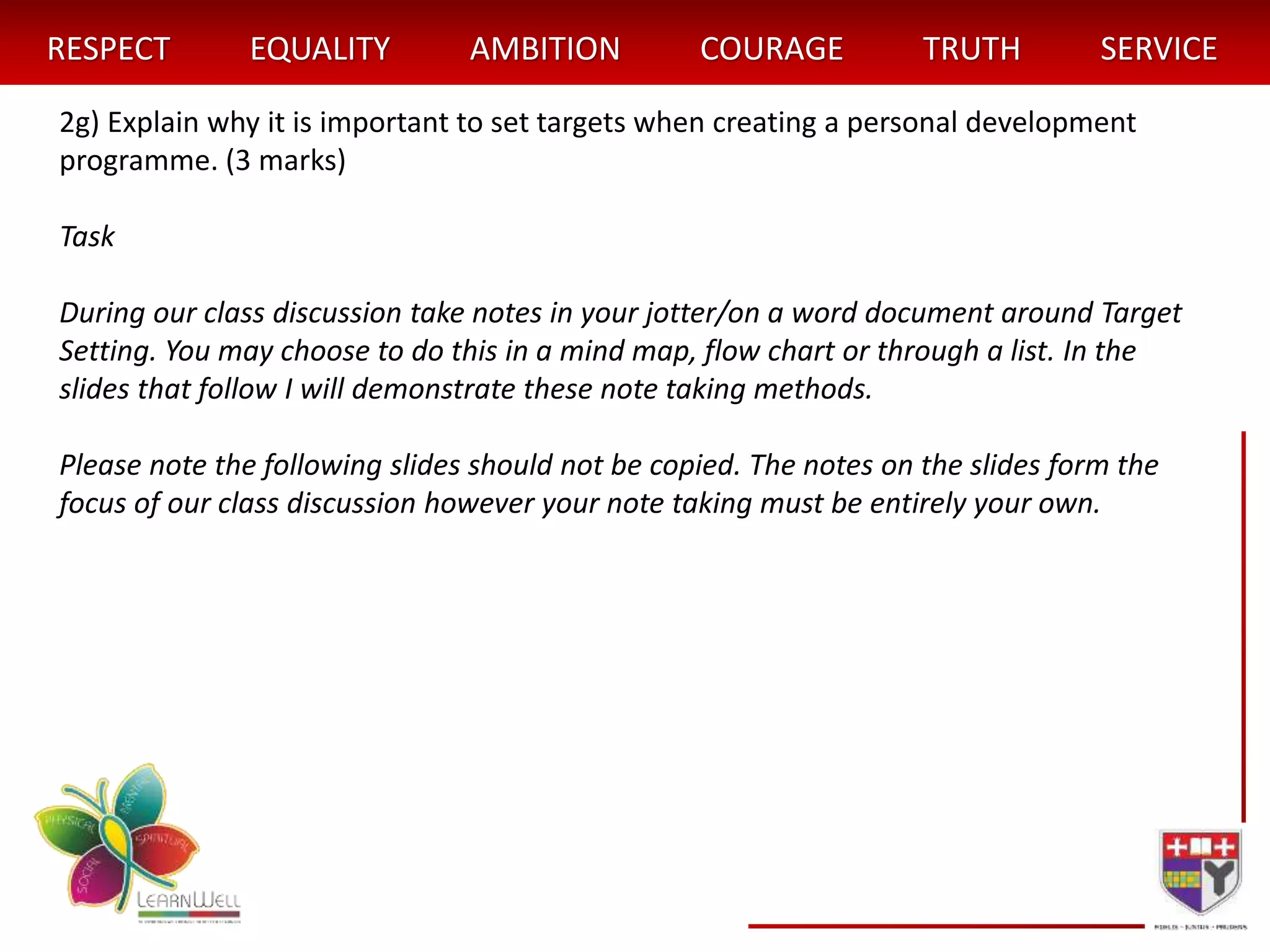 National 5 PE - Section 2 | PPTX