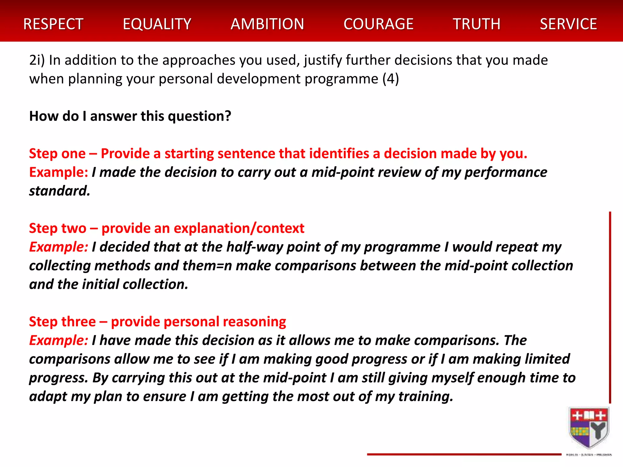 National 5 PE - Section 2 | PPTX