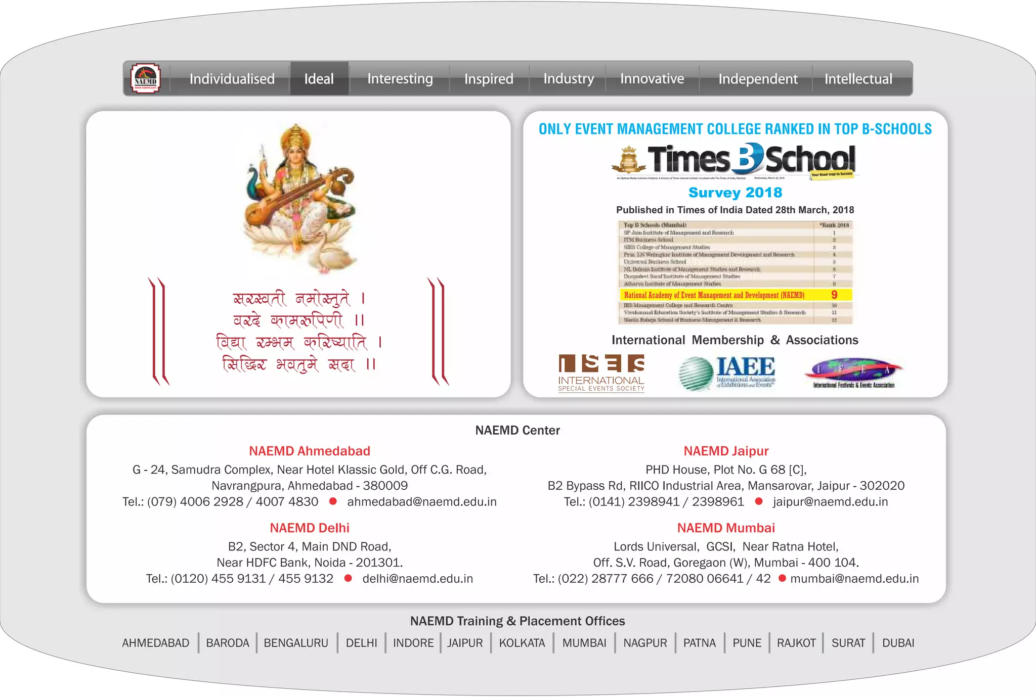 National Academy of Event Management And Development - NAEMD | PDF