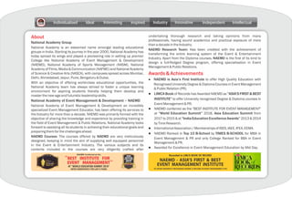 National Academy of Event Management And Development - NAEMD | PDF