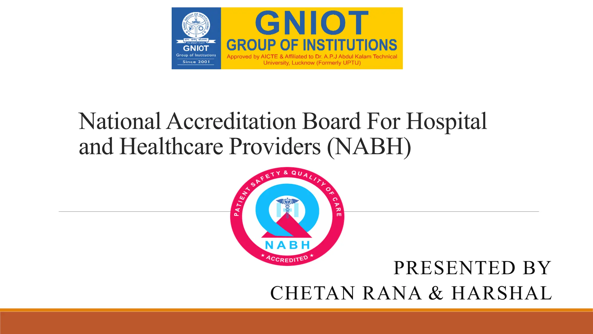 (NABH) National Accreditation Board For Hospital and Healthcare ...