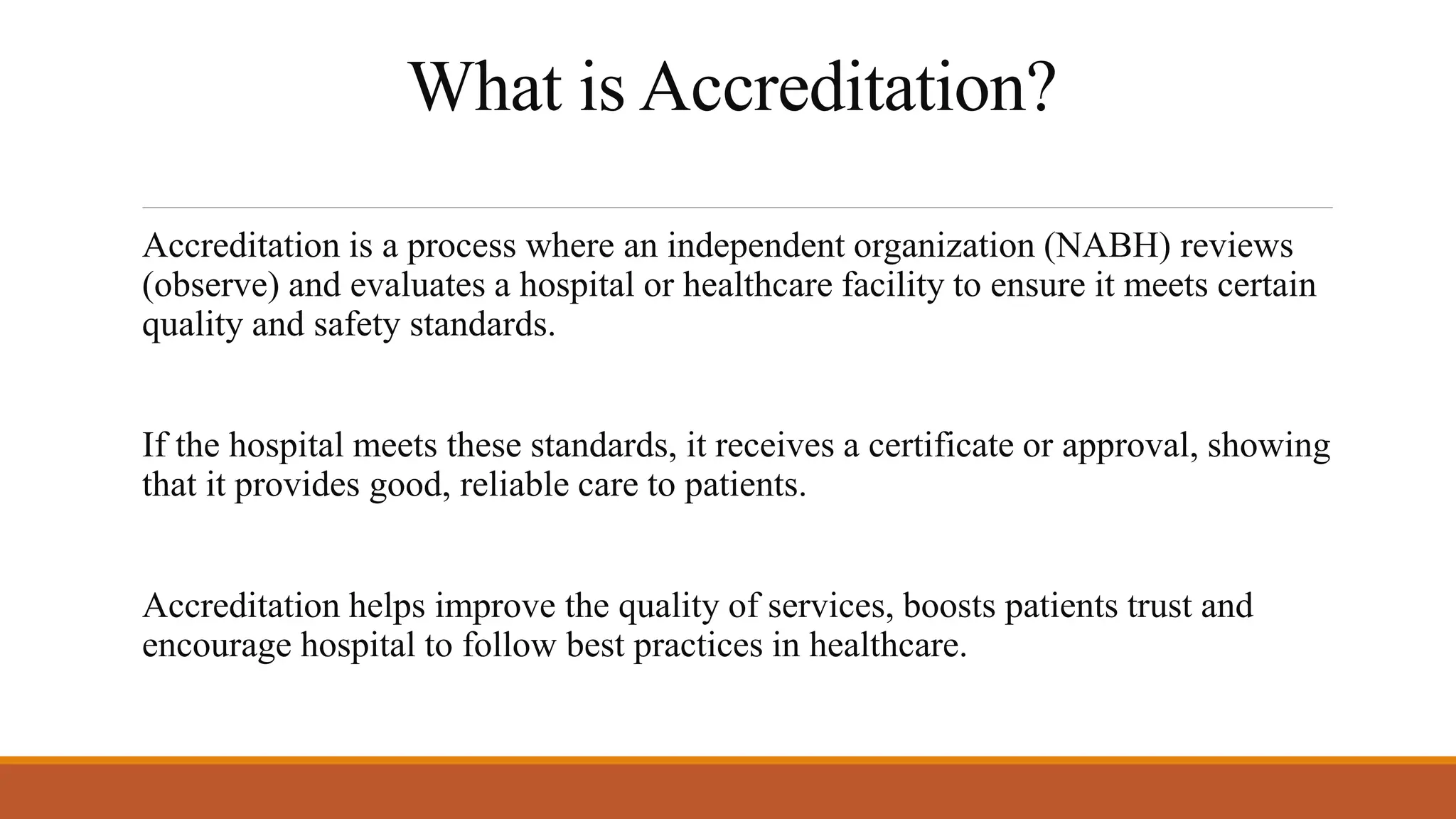 (NABH) National Accreditation Board For Hospital and Healthcare ...