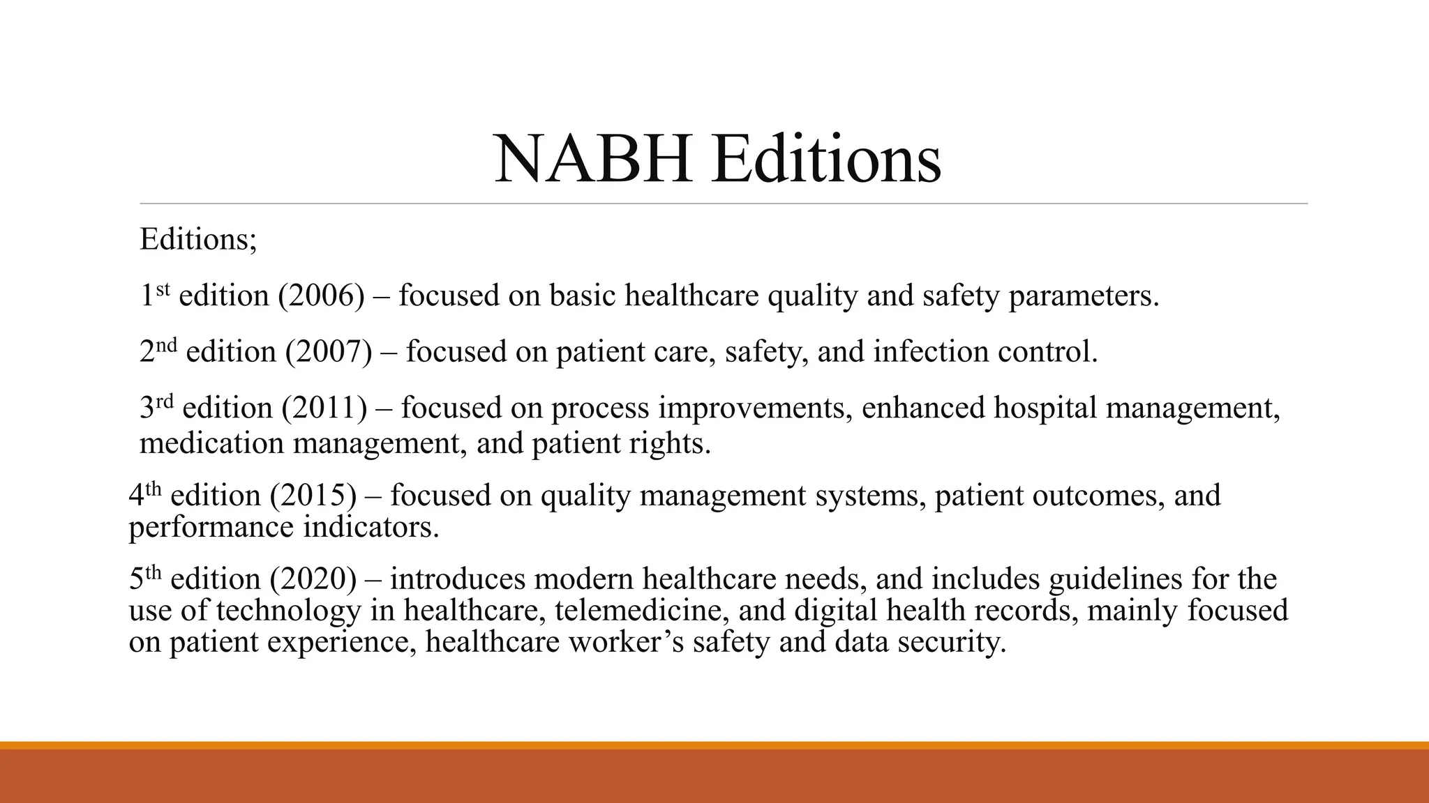 (NABH) National Accreditation Board For Hospital and Healthcare ...