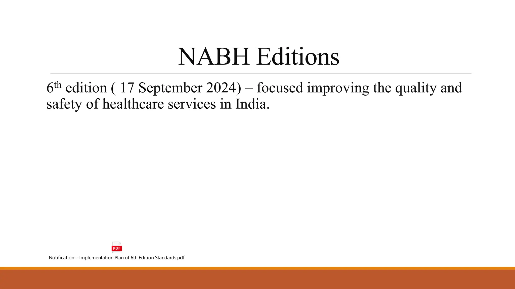 (NABH) National Accreditation Board For Hospital and Healthcare ...