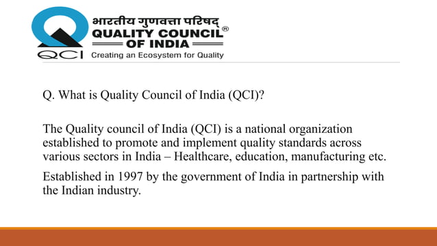 (NABH) National Accreditation Board For Hospital and Healthcare ...