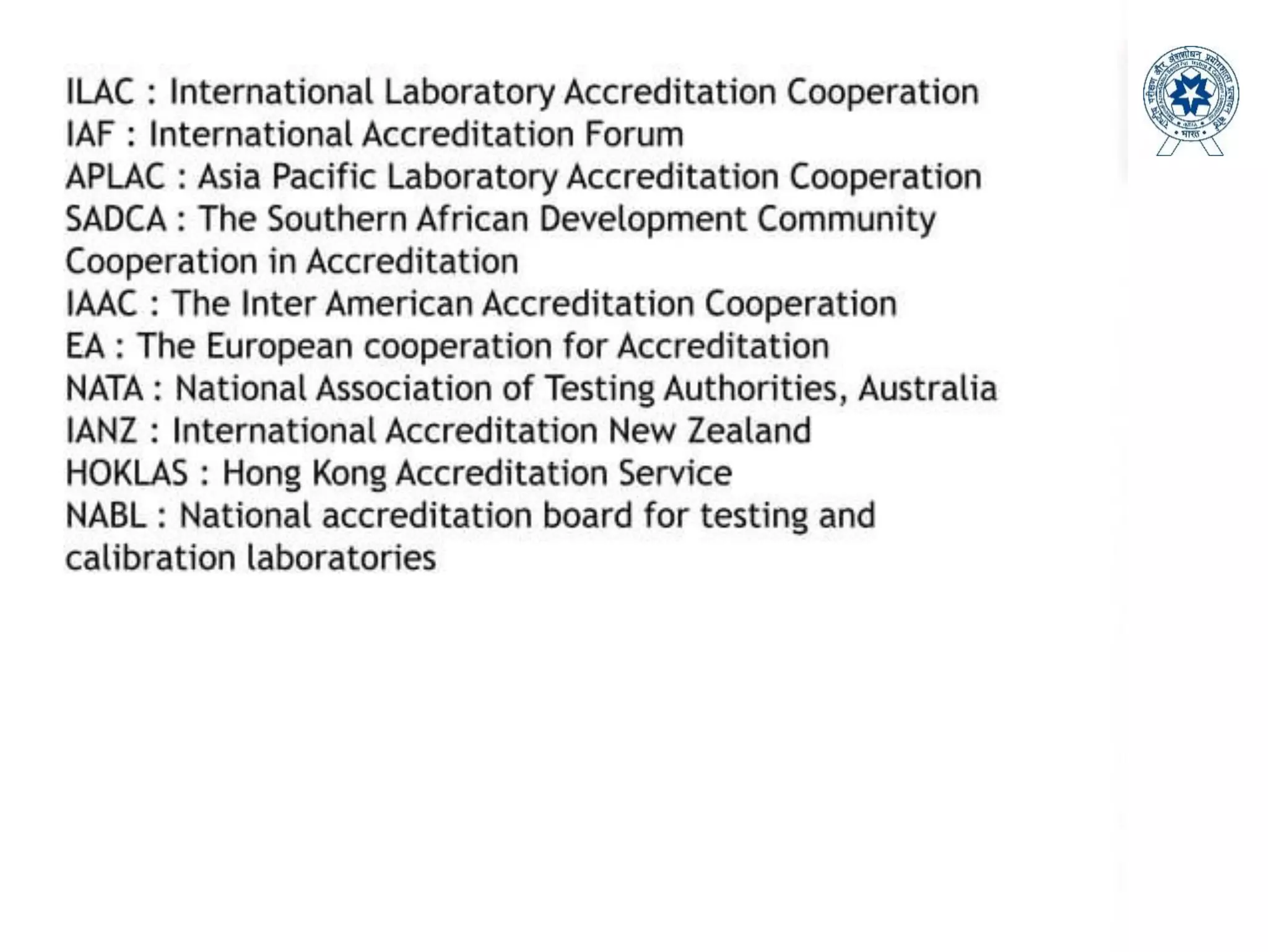 National Accreditation Board for Testing and Calibration Laboratories ...