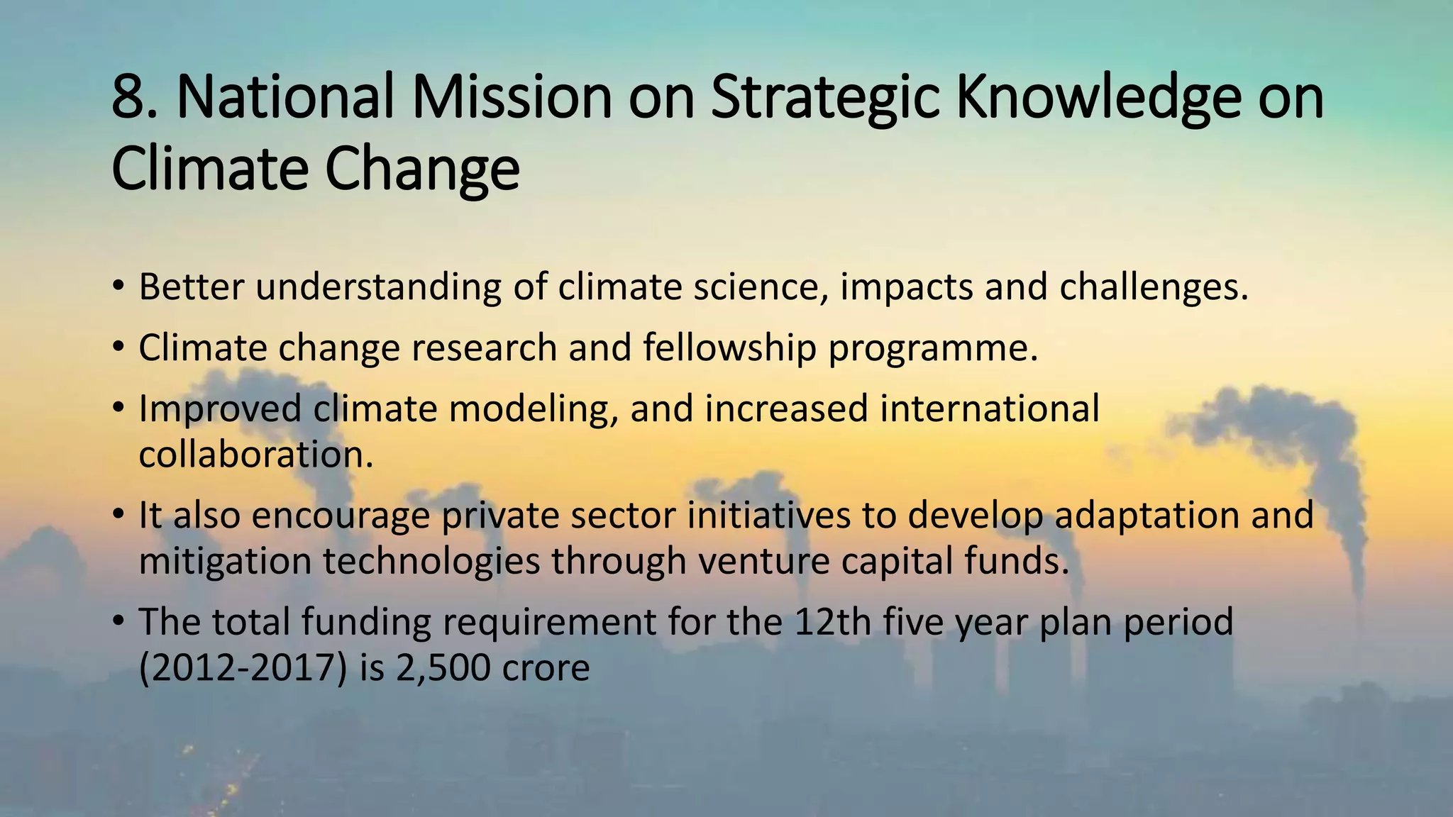 National action plan on climate change | PPTX