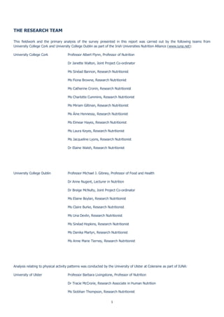 National adult nutrition survey summary report march 2011 | PDF