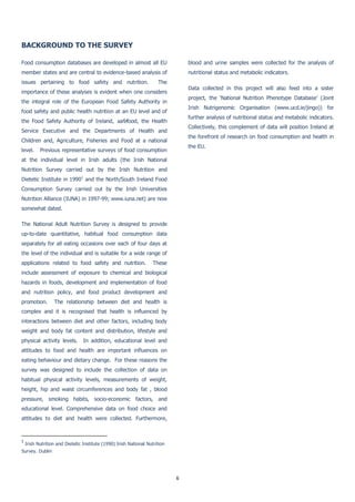 National adult nutrition survey summary report march 2011 | PDF