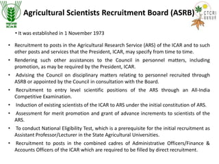 National agricultural research system (NARS) & ICAR, government of ...
