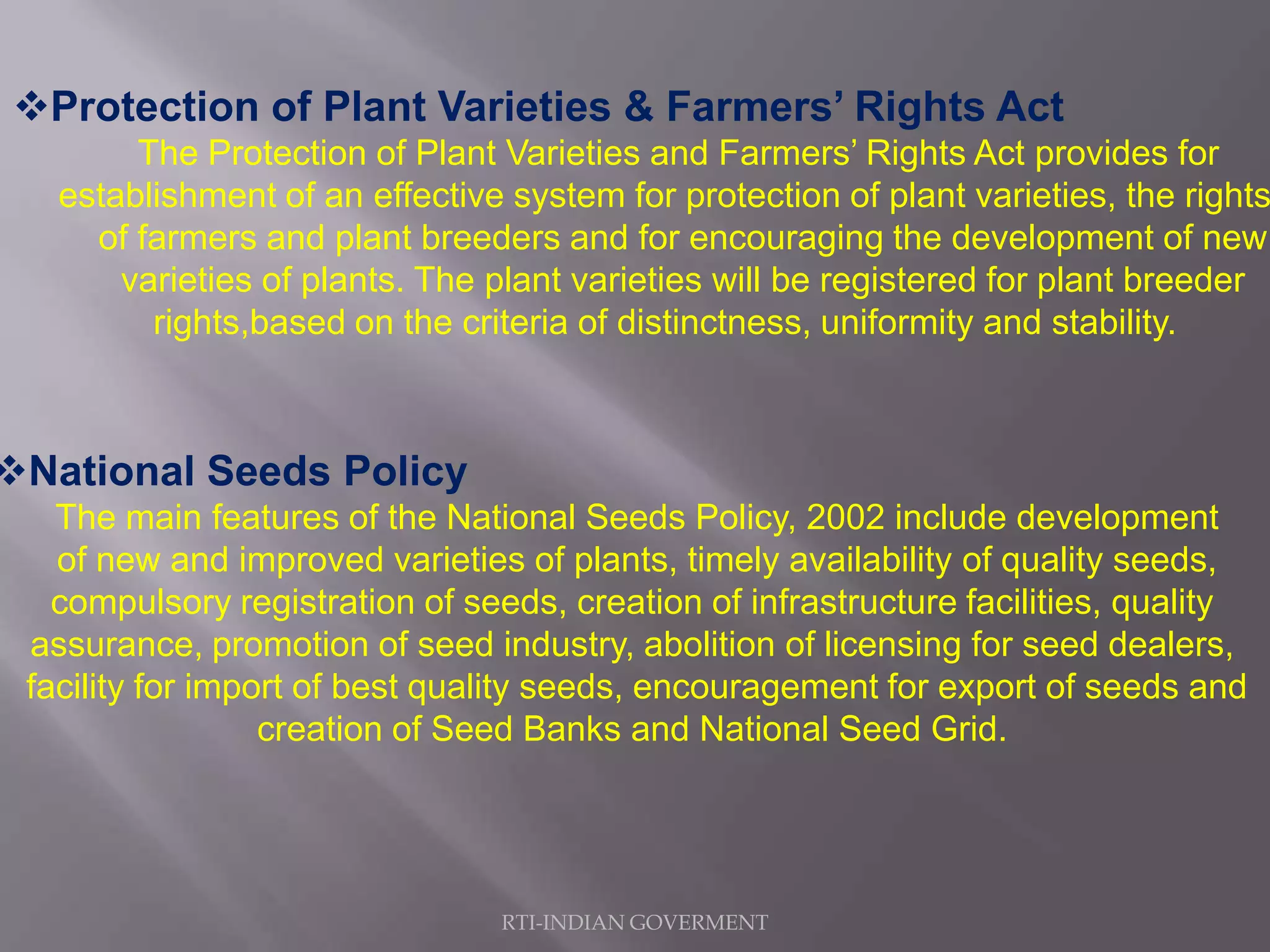 National agriculture policy 2000 by Mj ABM | PPTX