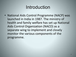 National aids control programme | PPT