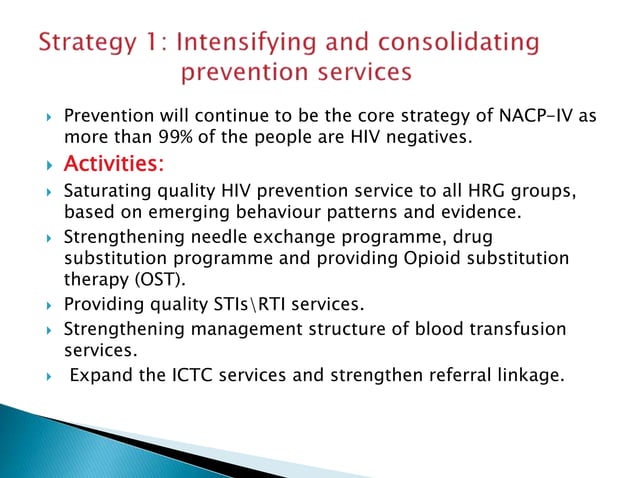 National AIDS control programme ppt | PPTX