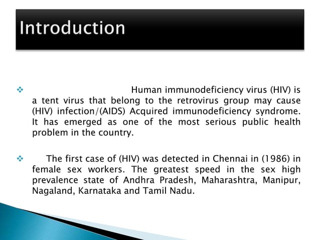 National AIDS control programme ppt | PPTX