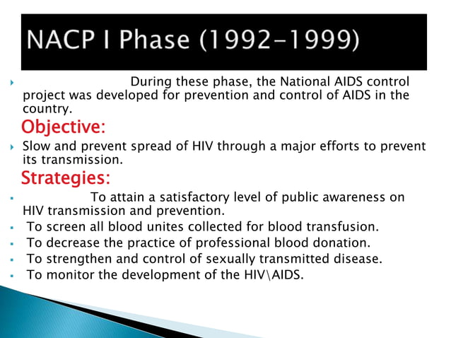 National AIDS control programme ppt | PPTX