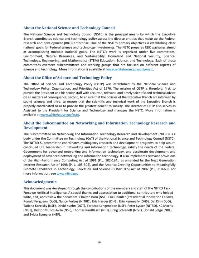 NATIONAL ARTIFICIAL INTELLIGENCE RESEARCH AND DEVELOPMENT STRATEGIC PLAN | PDF