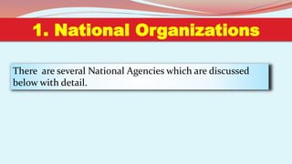National and international agencies involved in wildlife conservation ...