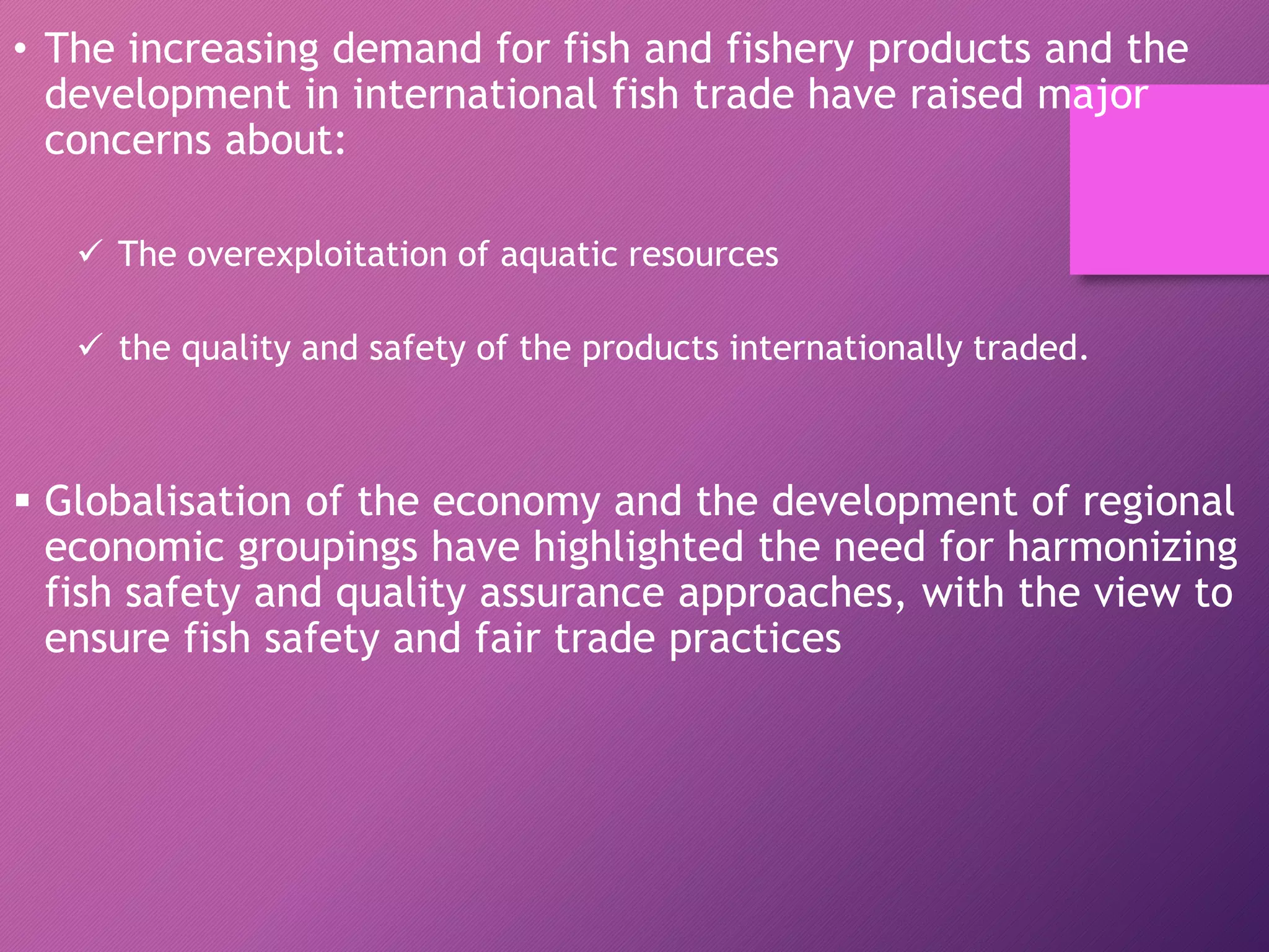 National and international regulations of seafood quality and | PPTX