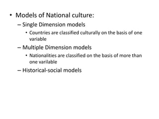 National and Organisational Culture | PPTX