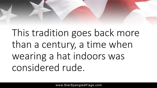 American National Anthem: Proper Etiquette | PPT